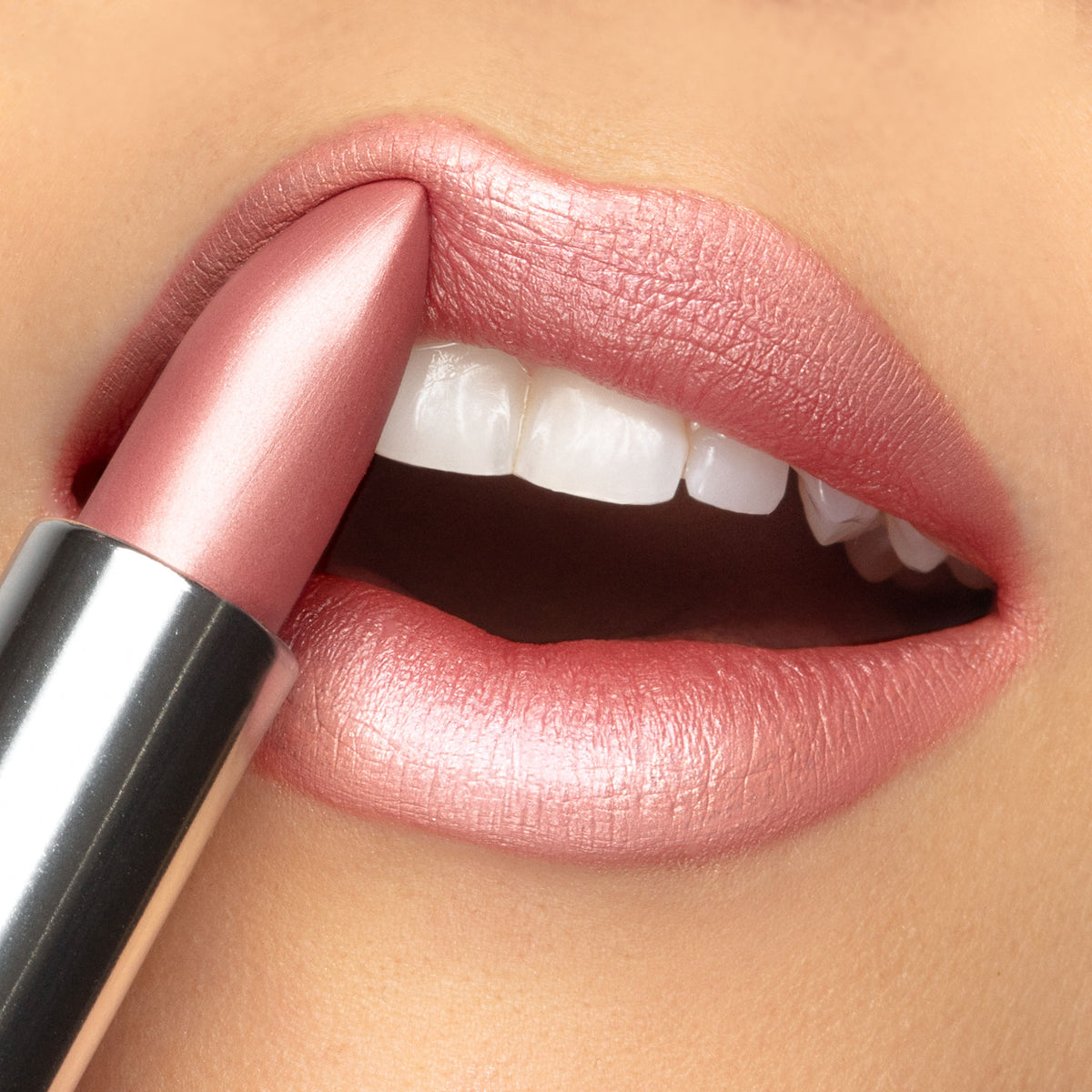 Lavish Crème | A Frosted Blush Rosy Pink Shimmer Lipstick – Runway Rogue